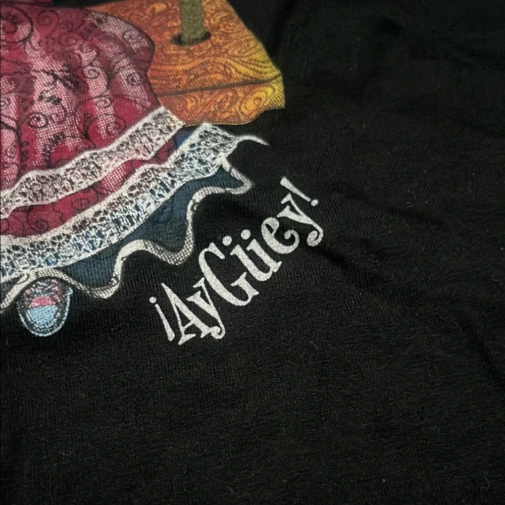 ¡Ay Güey! | Tops | Black Muscle Tee With Cartoon Character Design ...